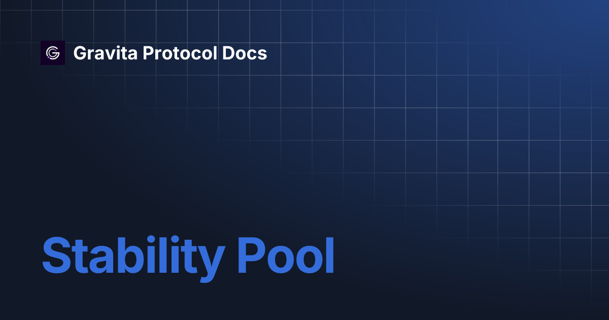 Stability Pool | Gravita Protocol Docs